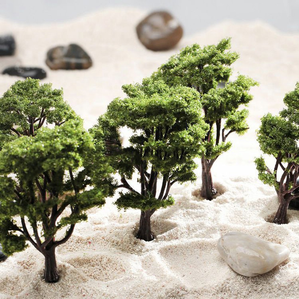 MODEL TREE LAYOUT Diorama Wargame Architecture Train Park Scenery 9cm ...