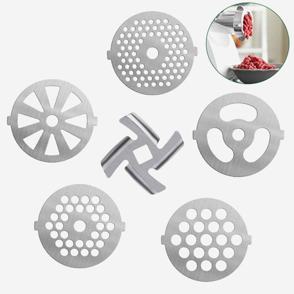 PROFESSIONAL GRADE STAINLESS Steel Plate Discs and Blade Kit for Meat ...