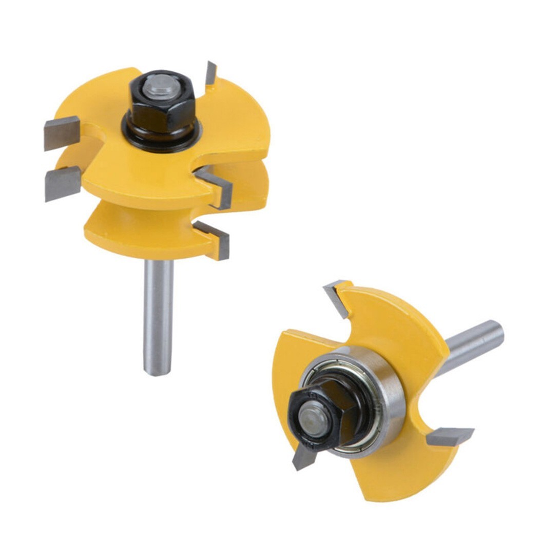 Router Bit Hardened Steel Joint Assembly Power Tool Tongue & Groove Hot ...