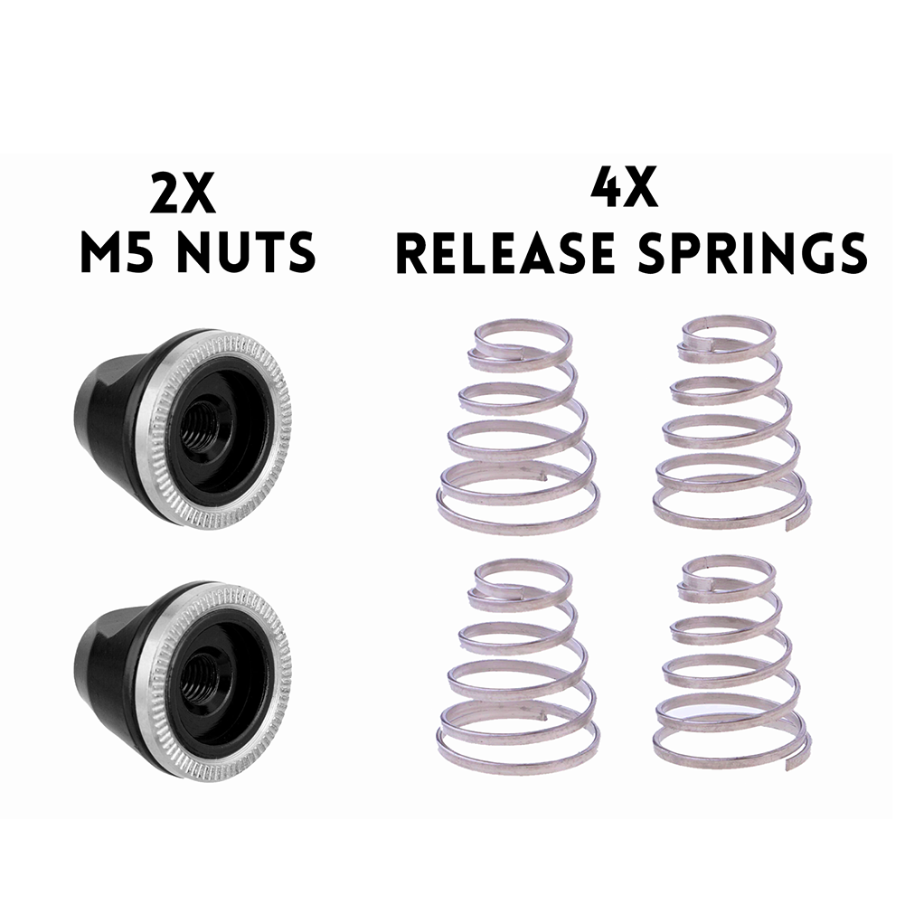 HOT SALE NEWEST Pratical M5 NUT SPRING Wheel Aluminum Alloy Axle Black $19.38 - PicClick AU