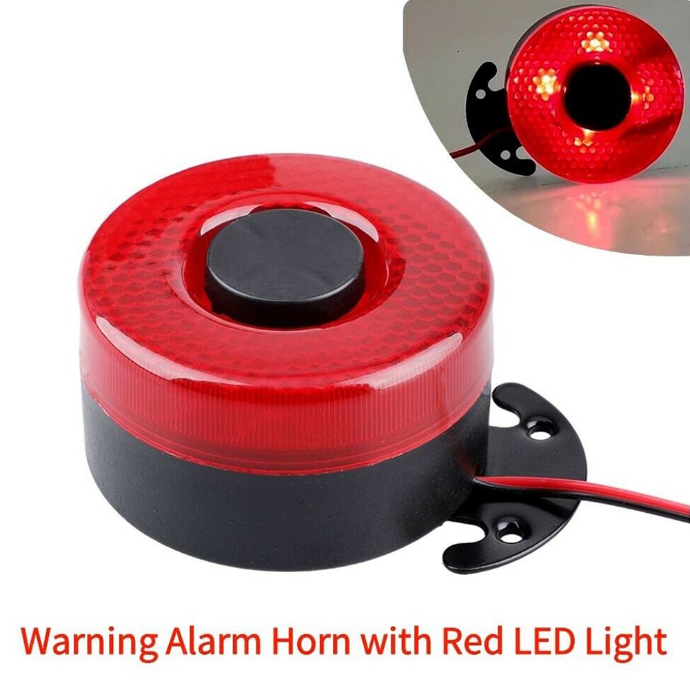12V 24V Vehicle Backup Alarm with LED Light Loud Clear 105 Decibel ...