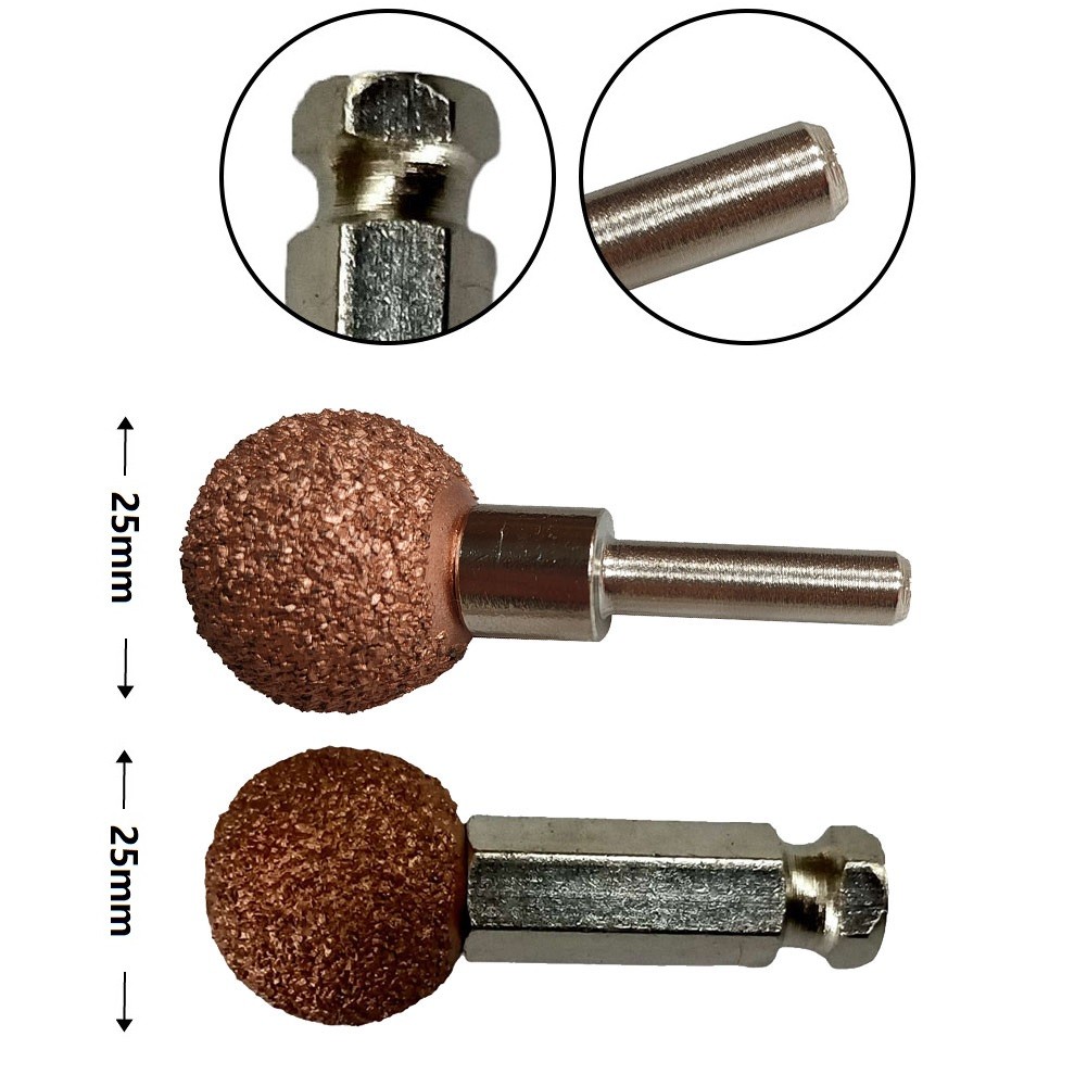 Ball Rasp 25mm 59mm Grinding Head Rasp Large Buffer Ball Tyre Repair ...