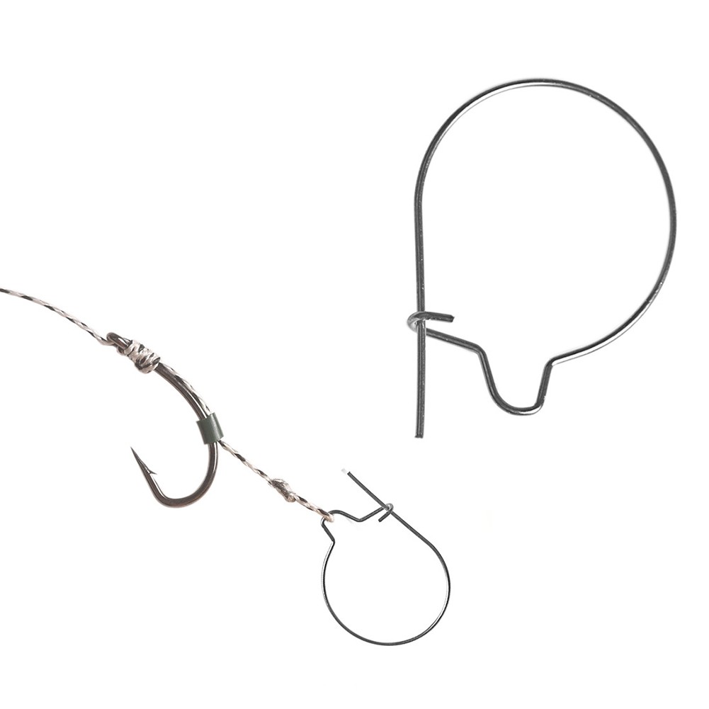 STAINLESS STEEL MAGGOT Clips Rings for Secure Bait Attachment in Carp ...