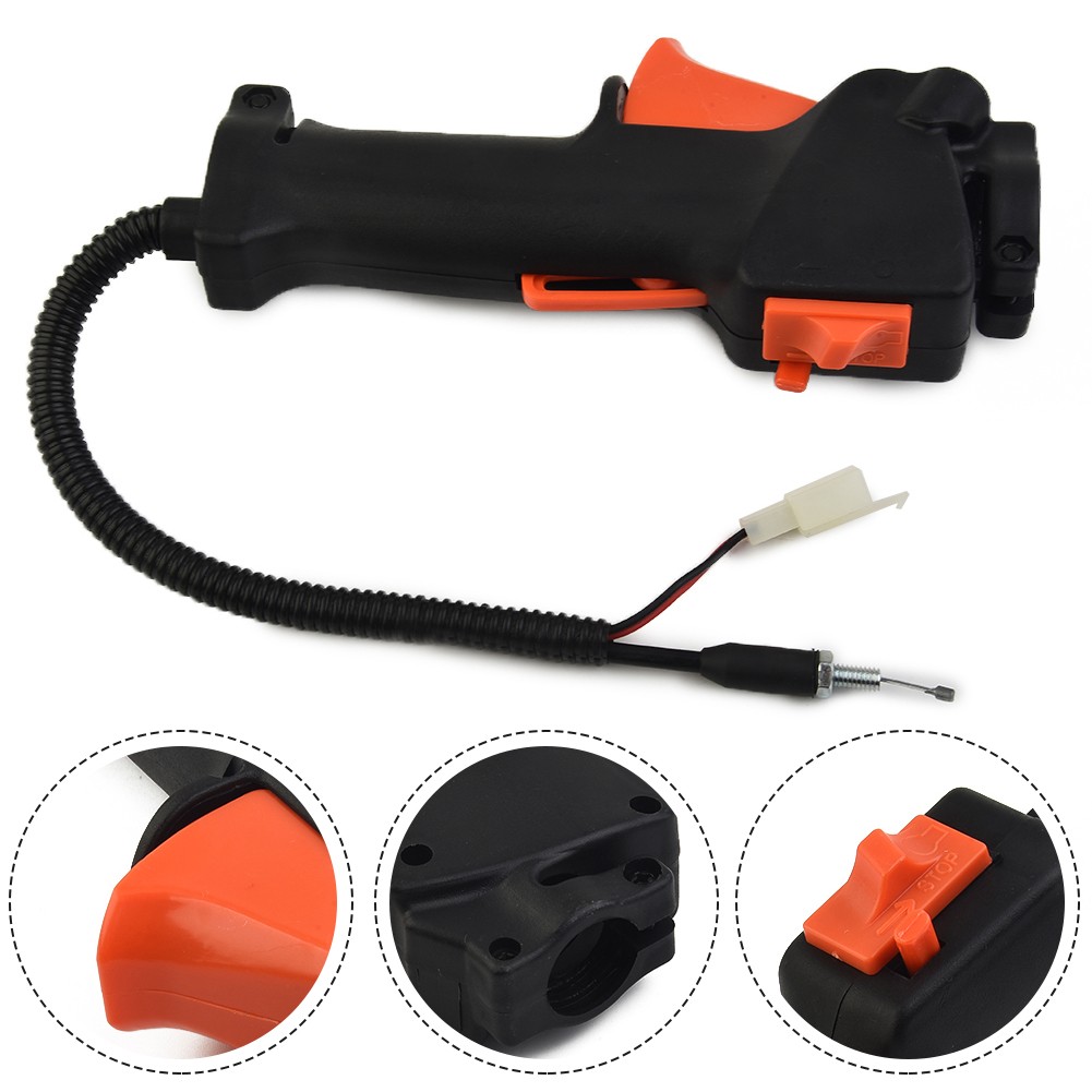 ORANGE STRIMMER BRUSHCUTTER Switch with Wiring Loom and Throttle Cable ...