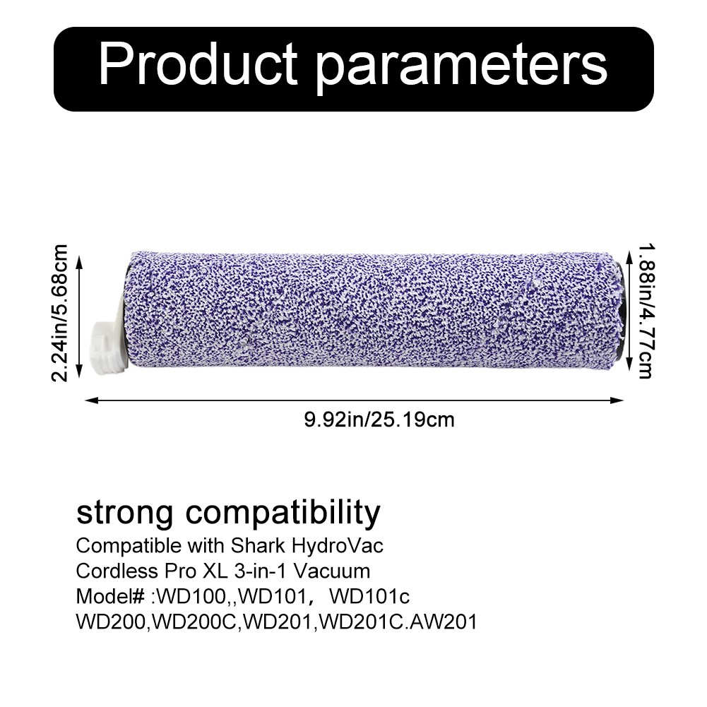 ROULEAU DE BROSSE à plancher en bois scellé pour requin WD101 WD201 WD200 Hydr EUR 18,19 ...