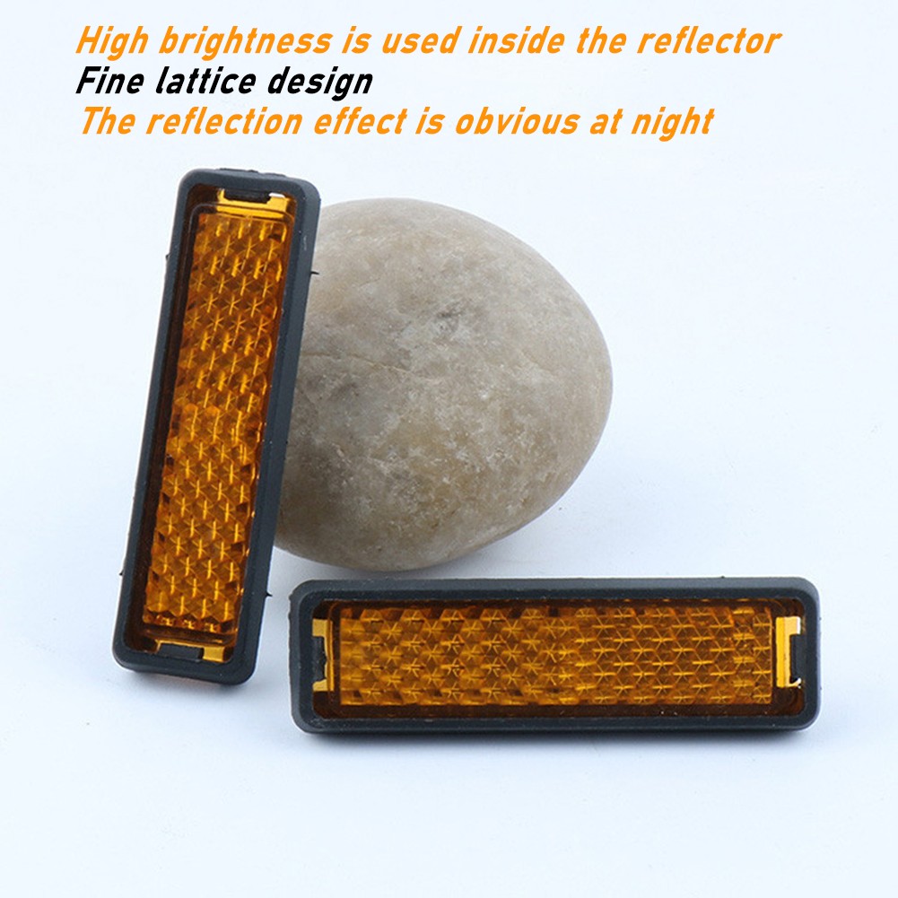 STAY SAFE DURING Night Rides Highly Visible Bike Pedal Reflectors 4 ...