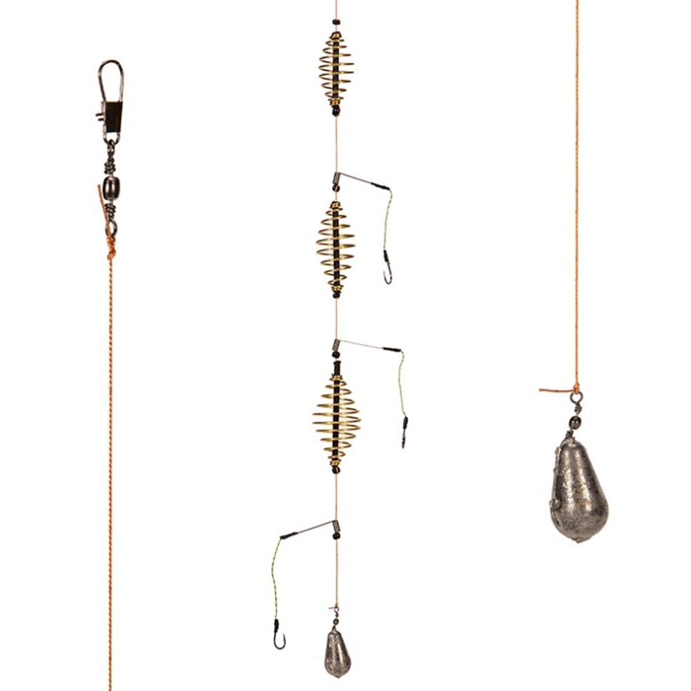 BAIT CAGE PE Line+Metal Yellow 15g/20g/25g/30g/35g/40g 50cm Fishing ...