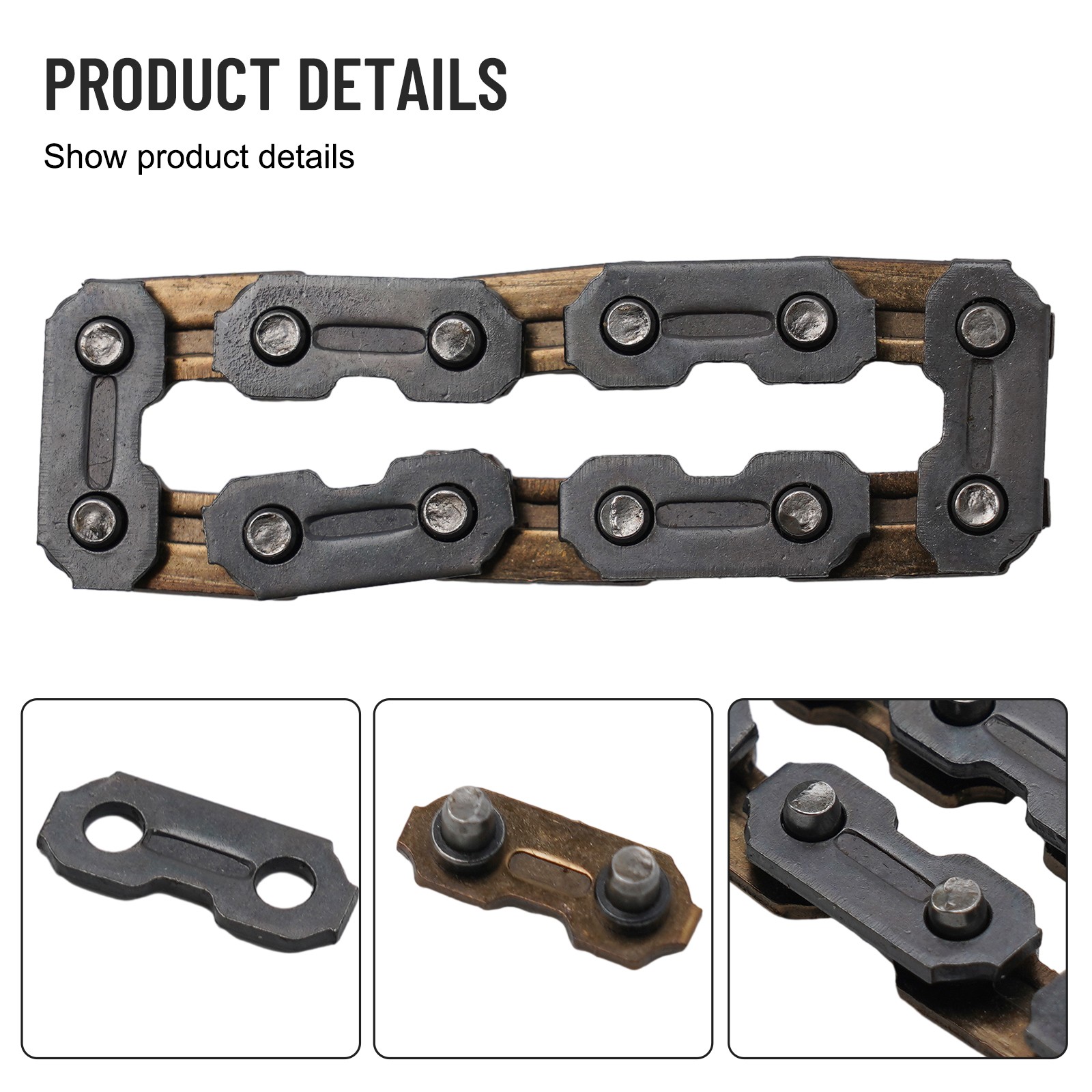 Chainsaw Chain Joiner Link Metal Black Chainsaw Parts Garden Power ...