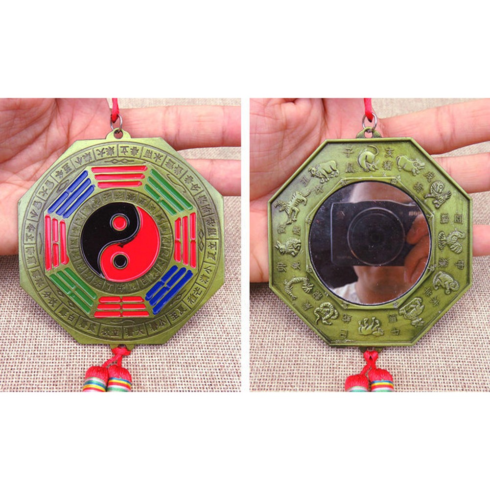 Feng Shui Bagua Mirror Pendant Authentic Chinese Mascot Home and Office ...