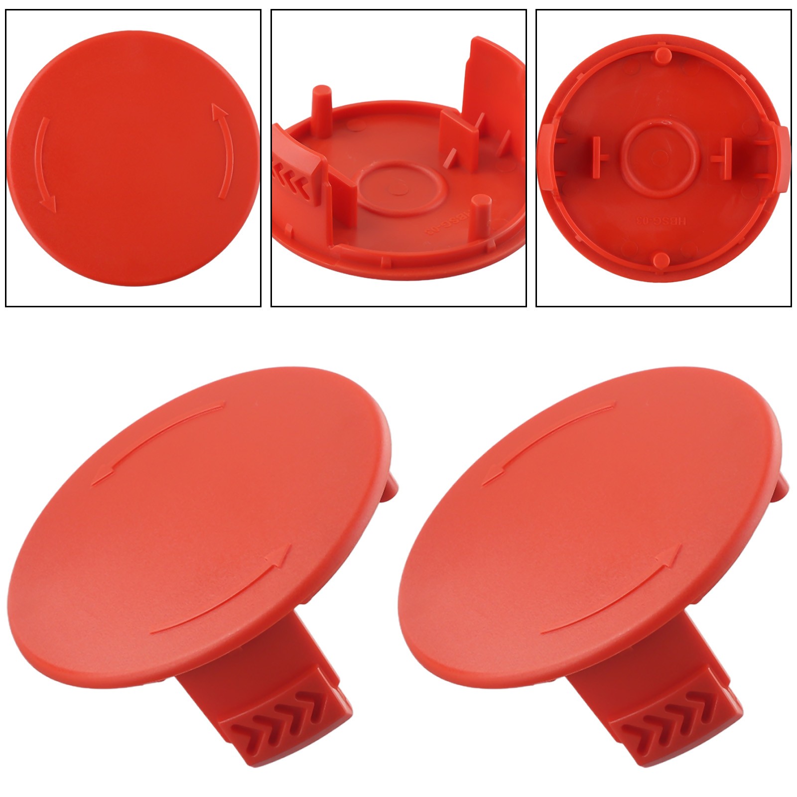 High Quality Garden Yard Spool Cover Spool Replacement 2PCS ABS ...