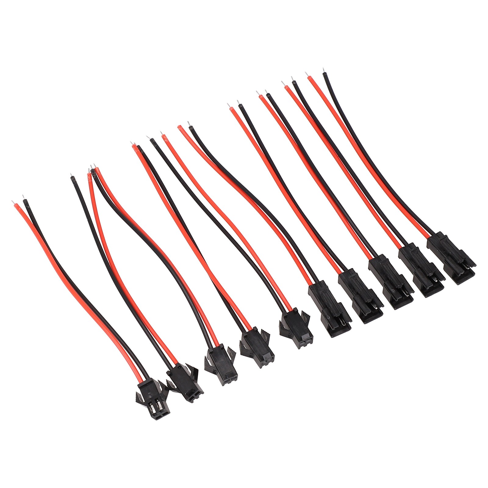 Premium Material 10PCS SM 2Pins 2P Female Male Connector Wire Cables ...