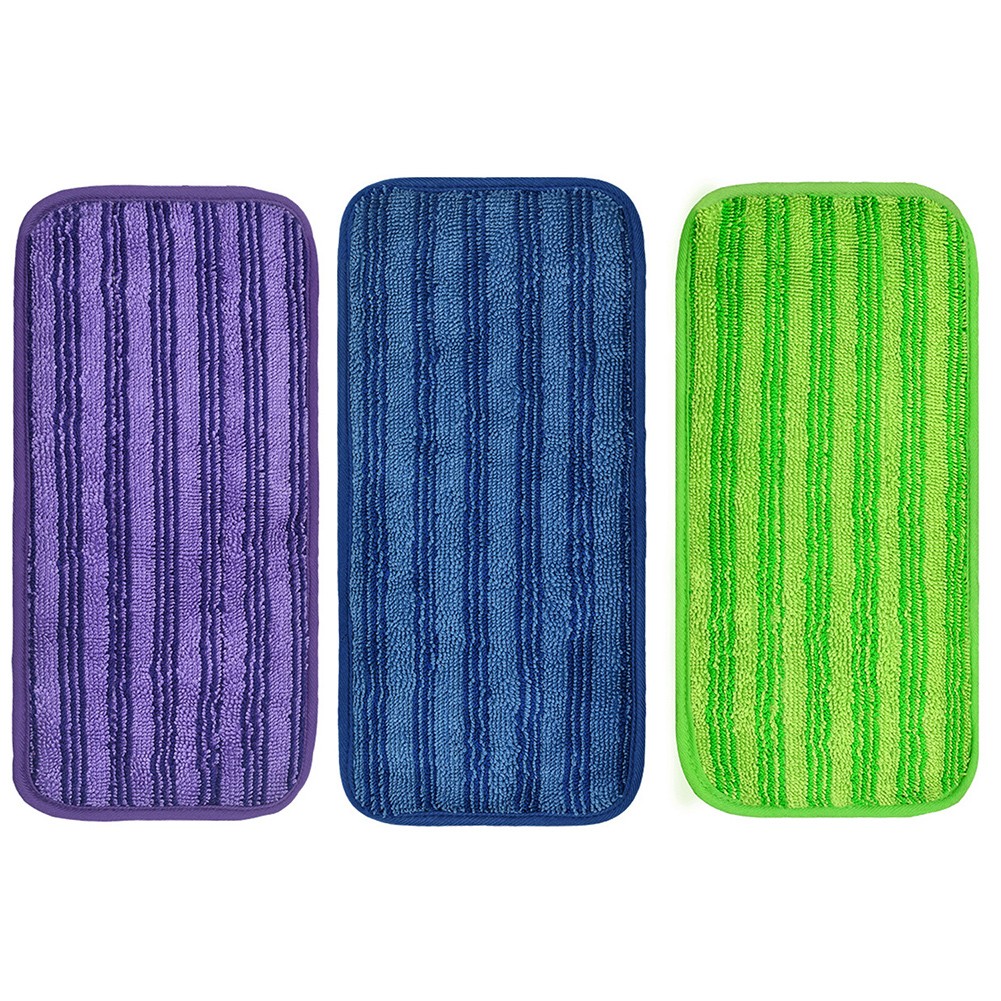 12 INCH MOP Pads Cleaning Effective Efficient Floor Microfiber High ...