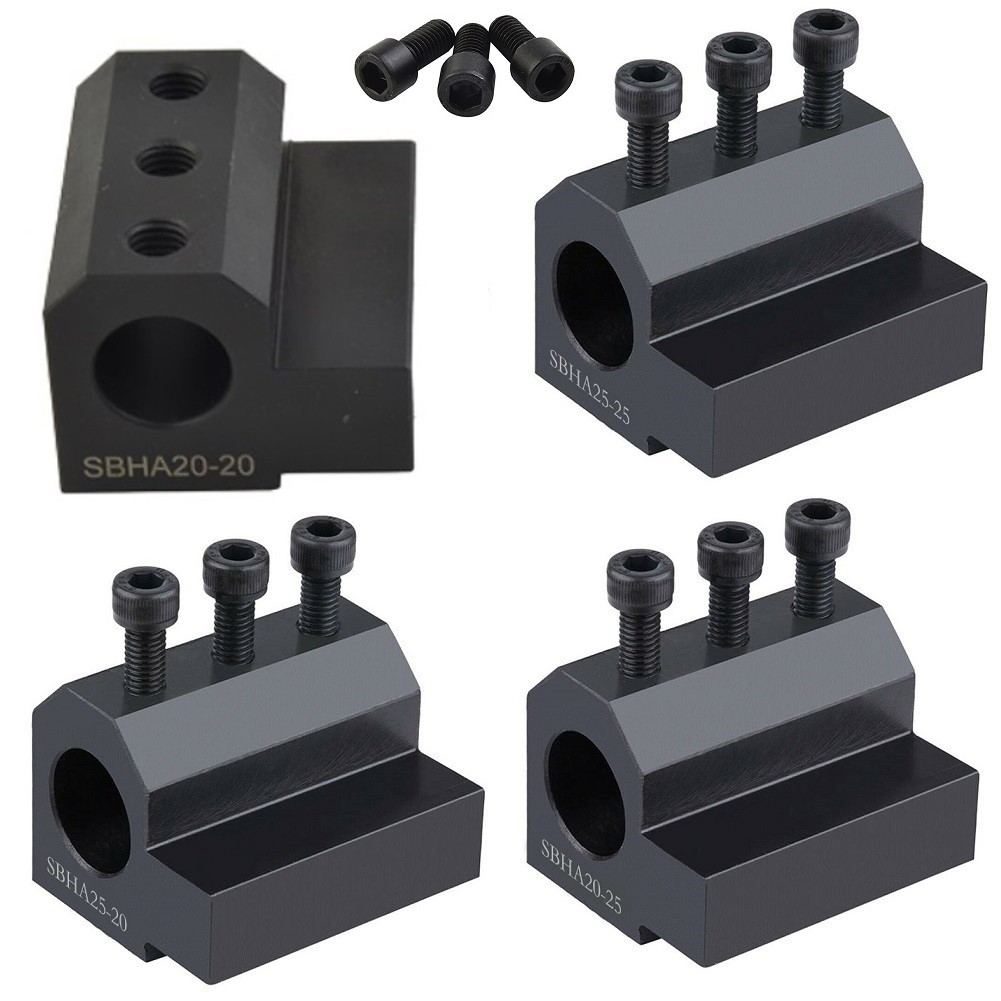 Support de poteau outil à tige droite SBHA noir pour tour 20 mm 25 mm ...