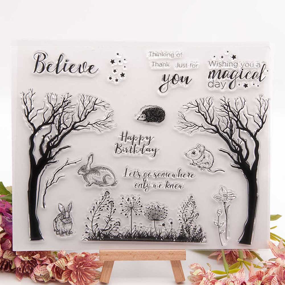 FOR DIY SCRAPBOOK Clear Stamps Detailed Impressions Variety of Designs ...