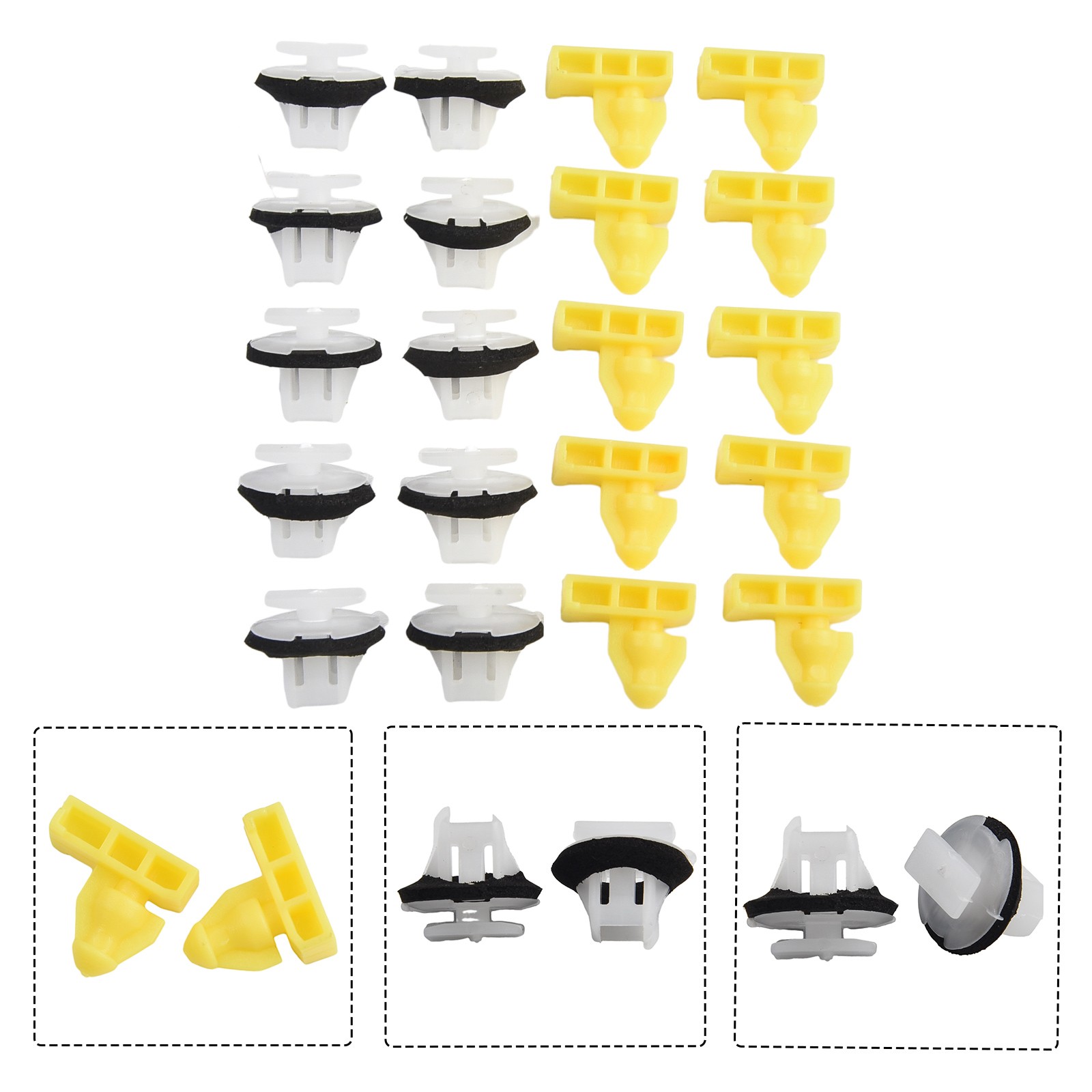 Für Nissan Weiße Clips Unterlegscheiben Für X-Trail 76847-JG00A 76882 ...
