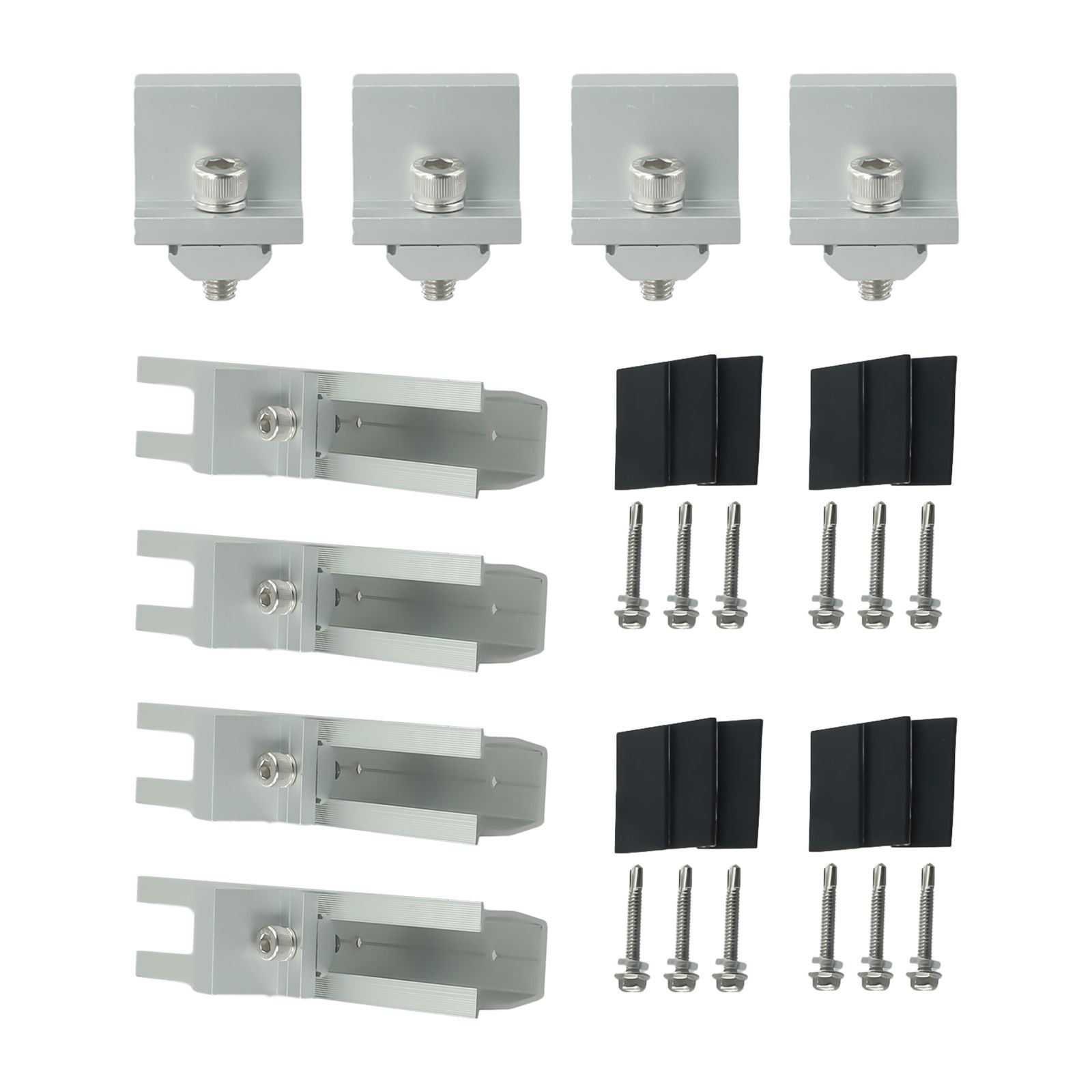 Solar Panel Rails Bracket Rails Roof PV Photovoltaic Set Solar Panel ...