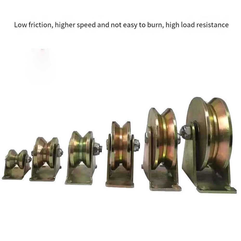 SMOOTH ROTATION STEEL Cable Pulley with Dual Ball Bearings and ...