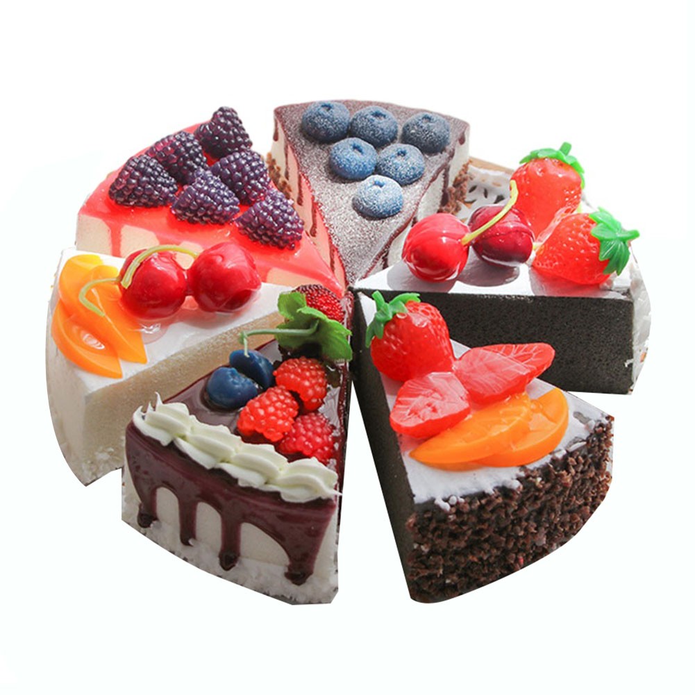 Simulated birthday cake model props for decoration and role playing ...