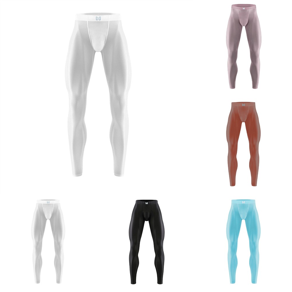 Hot neue Hose Unterteil Basisschicht Fitness Gym Eis Seide Männer ...