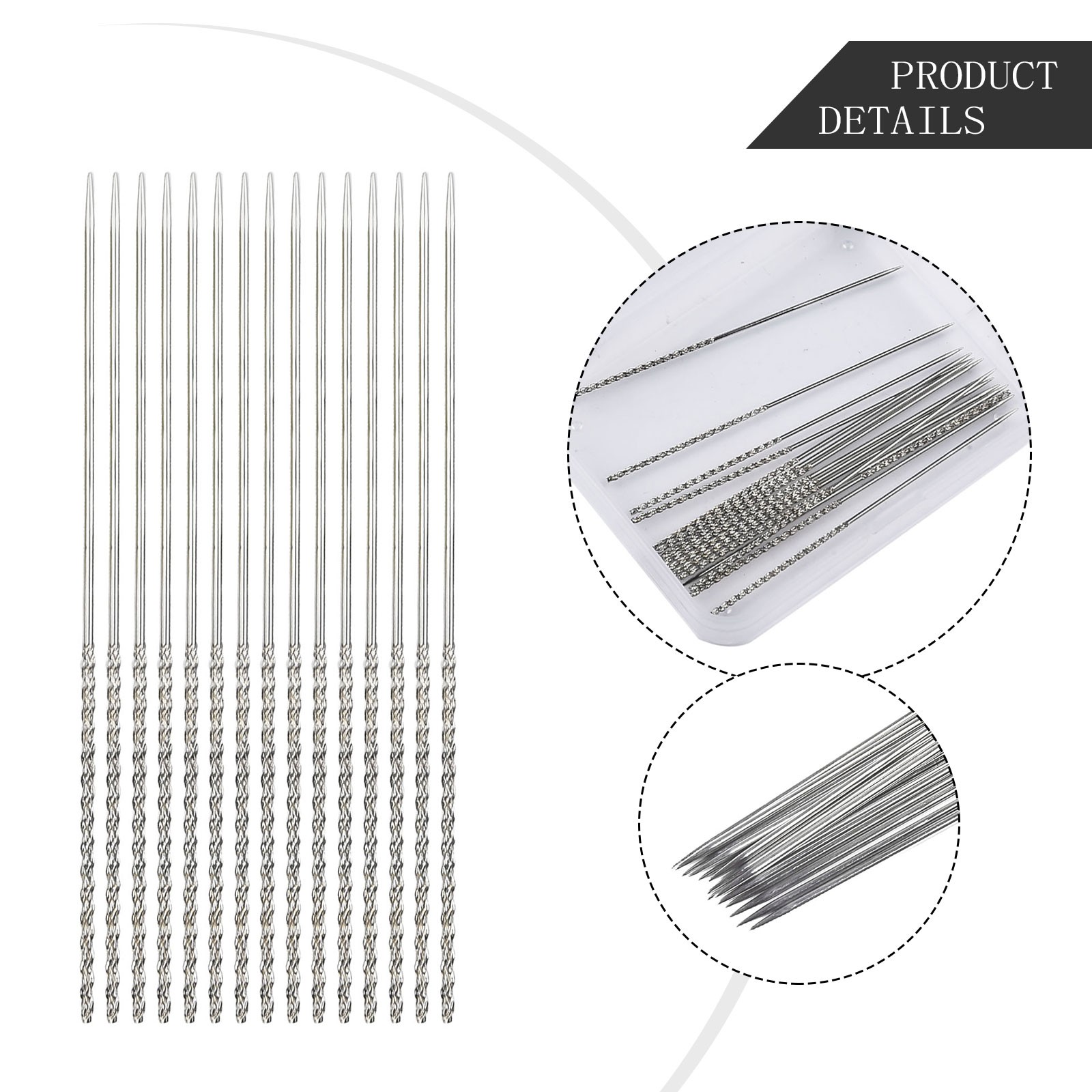 SNAG REPAIR NEEDLE Set for Sewing Essential Tool for Clothes Care 15pcs ...
