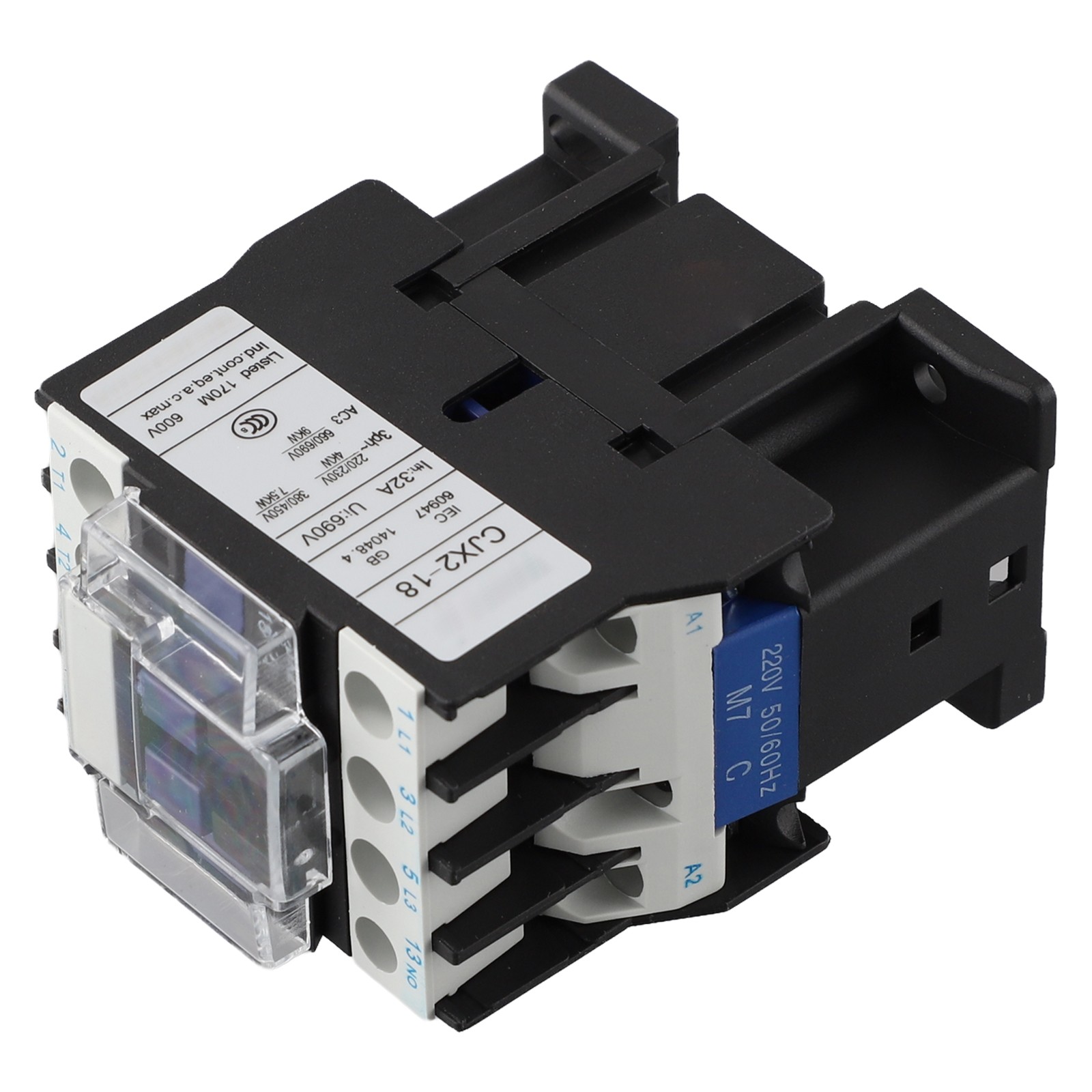 AC Contactor Plate Front Wiring Power 3-Phase 32A Ith AC Coil ...