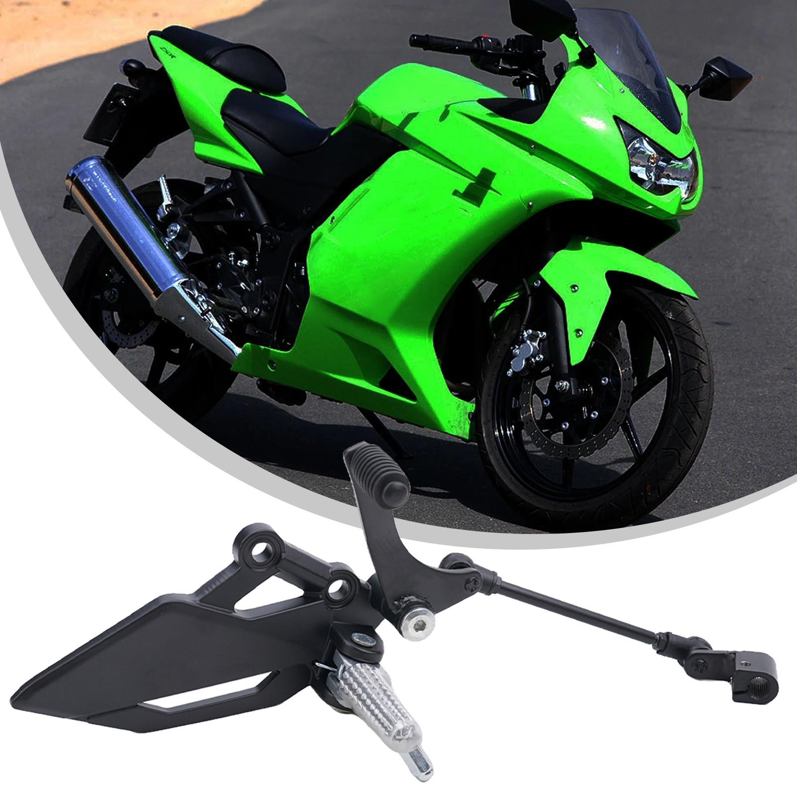 Foot Peg Gear Bracket for Motorcycles For EX 250R and NINJA300 Fitment ...