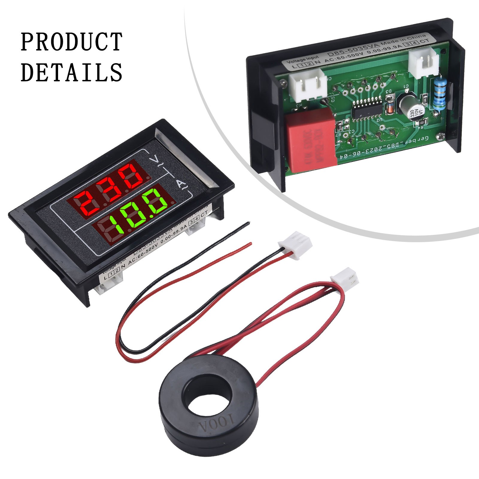 LCD DISPLAY A LCD Voltage Measurement Error Current Range Input Voltage ...