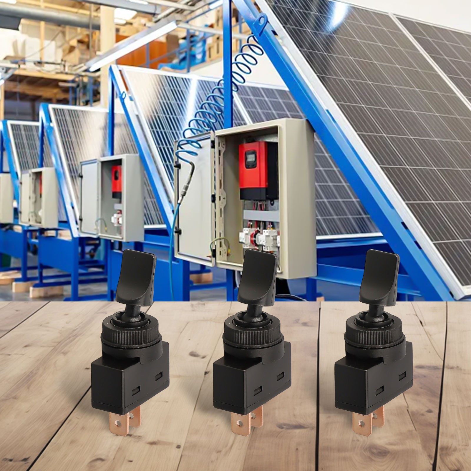 RELIABLE AND COMPACT Black Toggle Switches for Automotive Use Set of 3 ...