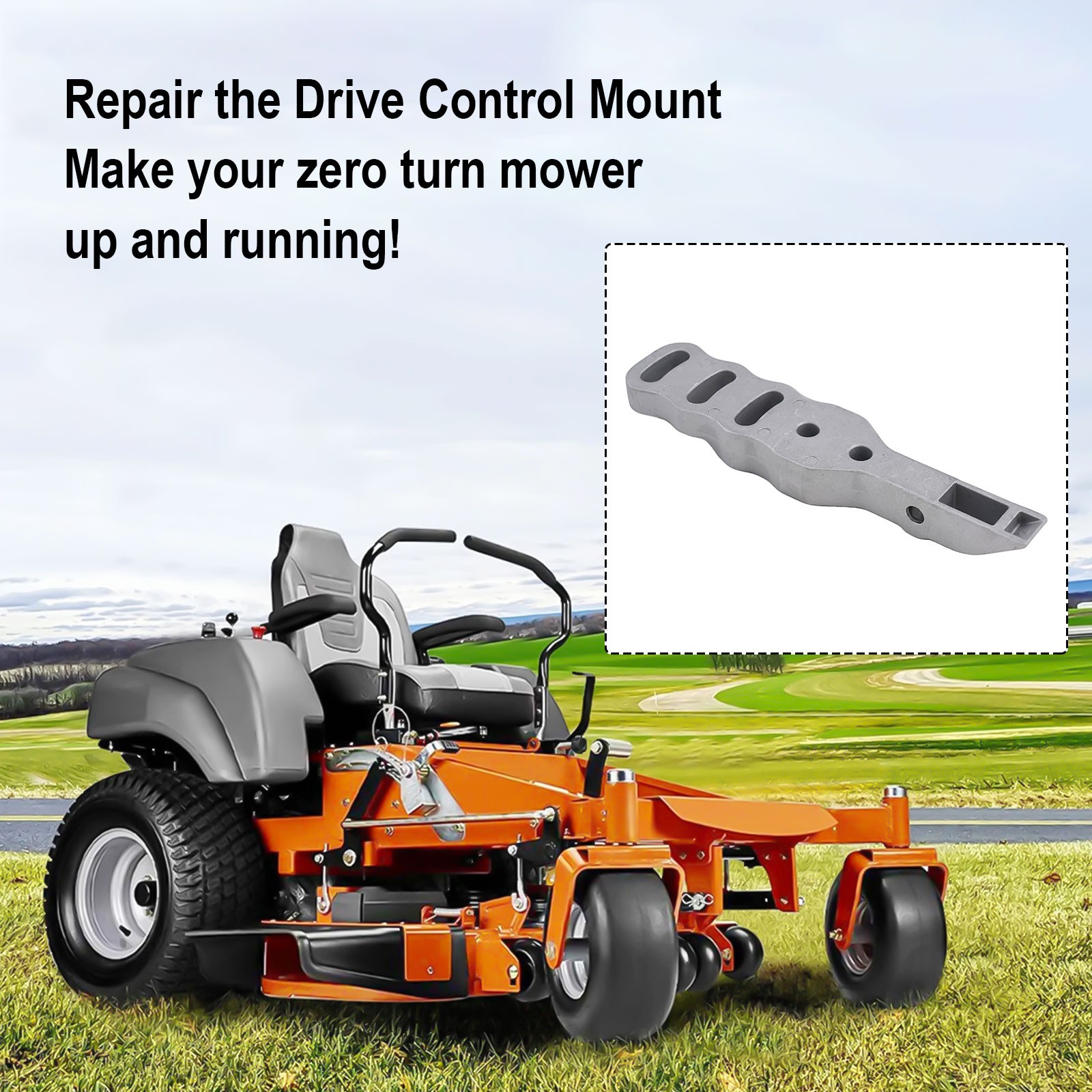 Drive Control Handle 2-Piece Lawn Tractor Mount Replacement - Fits ...