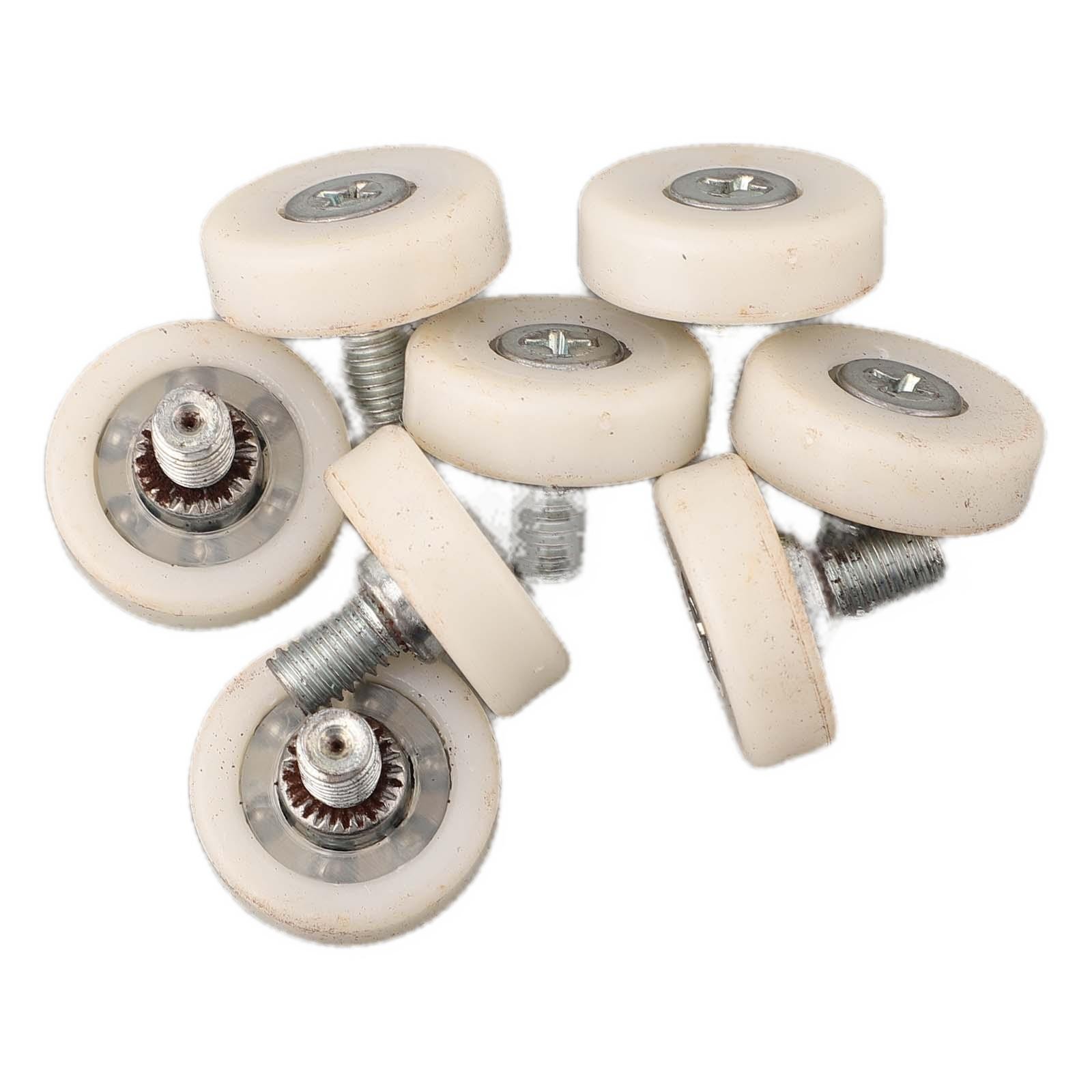 8 Pack Plastic Drawer Pulley Replacement Wheels Bearing Small Pulley ...