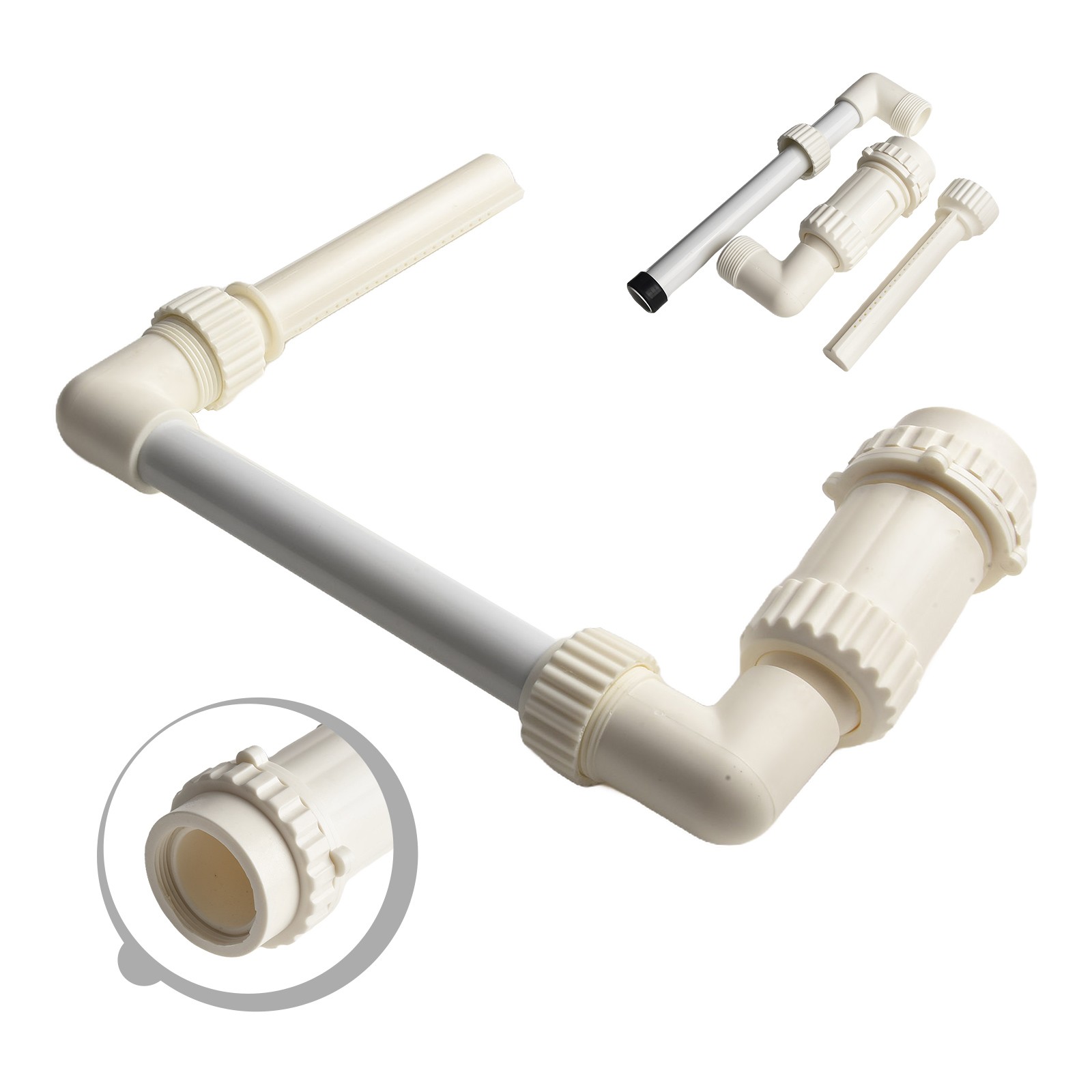 Swimming Fish Pool Waterfall Fountain Adjustable Water Pool White 26*40 ...