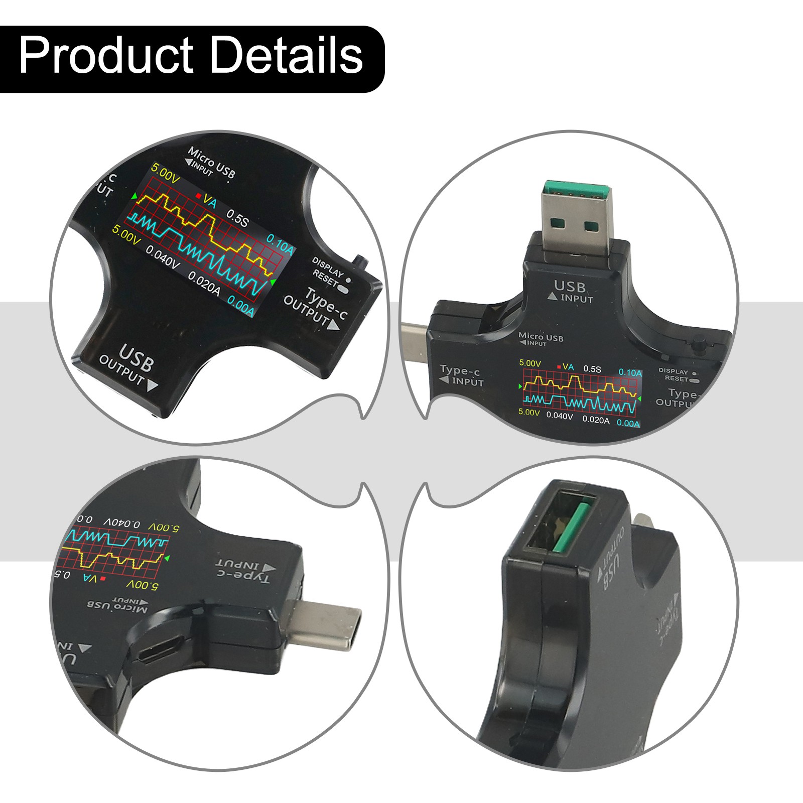 FAST CHARGING DETECTION Multimeter for Mobile Power and For USB Devices ...