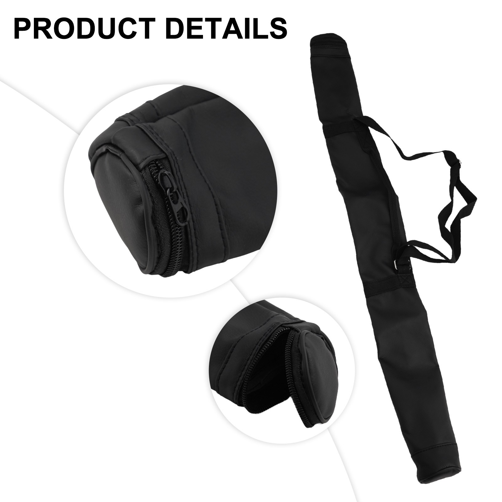 Pool Cue Case Pouch Holder Case Cue Bag For 1/2 Snooker Billiard For ...