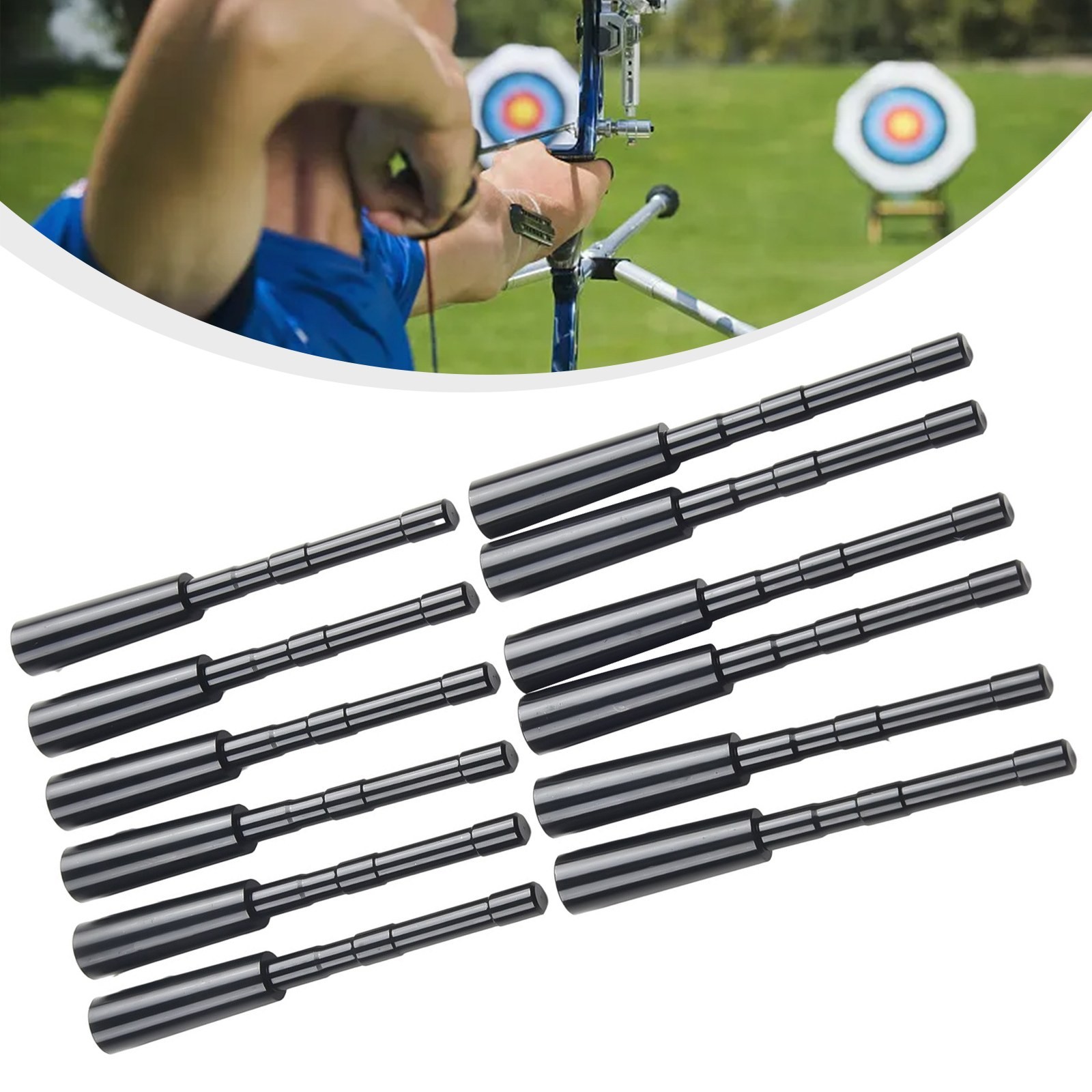 Twelve Pack of Easy to Use Arrow Adapters Compatible with Bows For ID4 ...