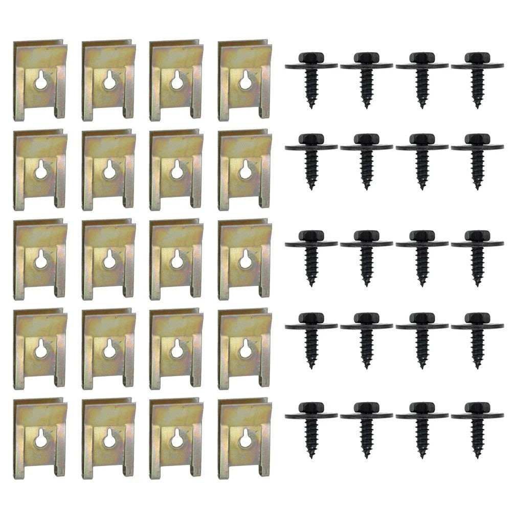 Premium 40Pcs Metal Fasteners Suitable for Diverse Vehicle Applications ...