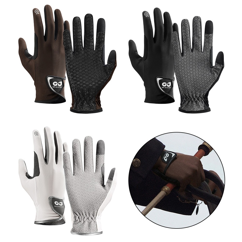 FUNCTIONAL AND STYLISH Equestrian Gloves Made with Cool Ice Silk ...