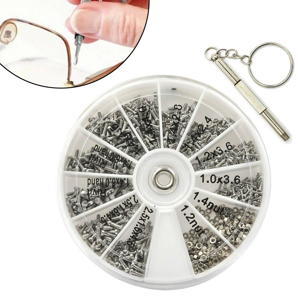 Mini DIY Repair Kit of Screws Nuts Totaling 600 Pieces Including Tool ...