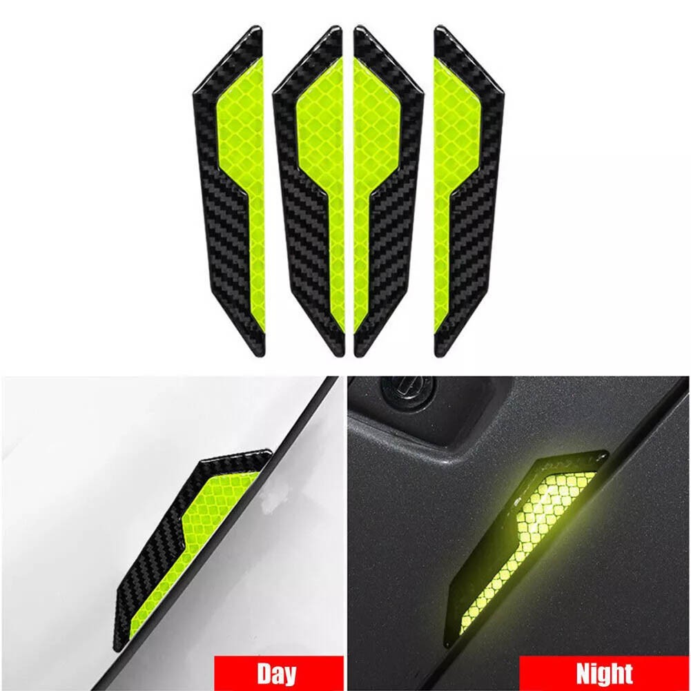 Car Side Protective Stickers 4pc Set with Enhanced Nighttime Visibility ...