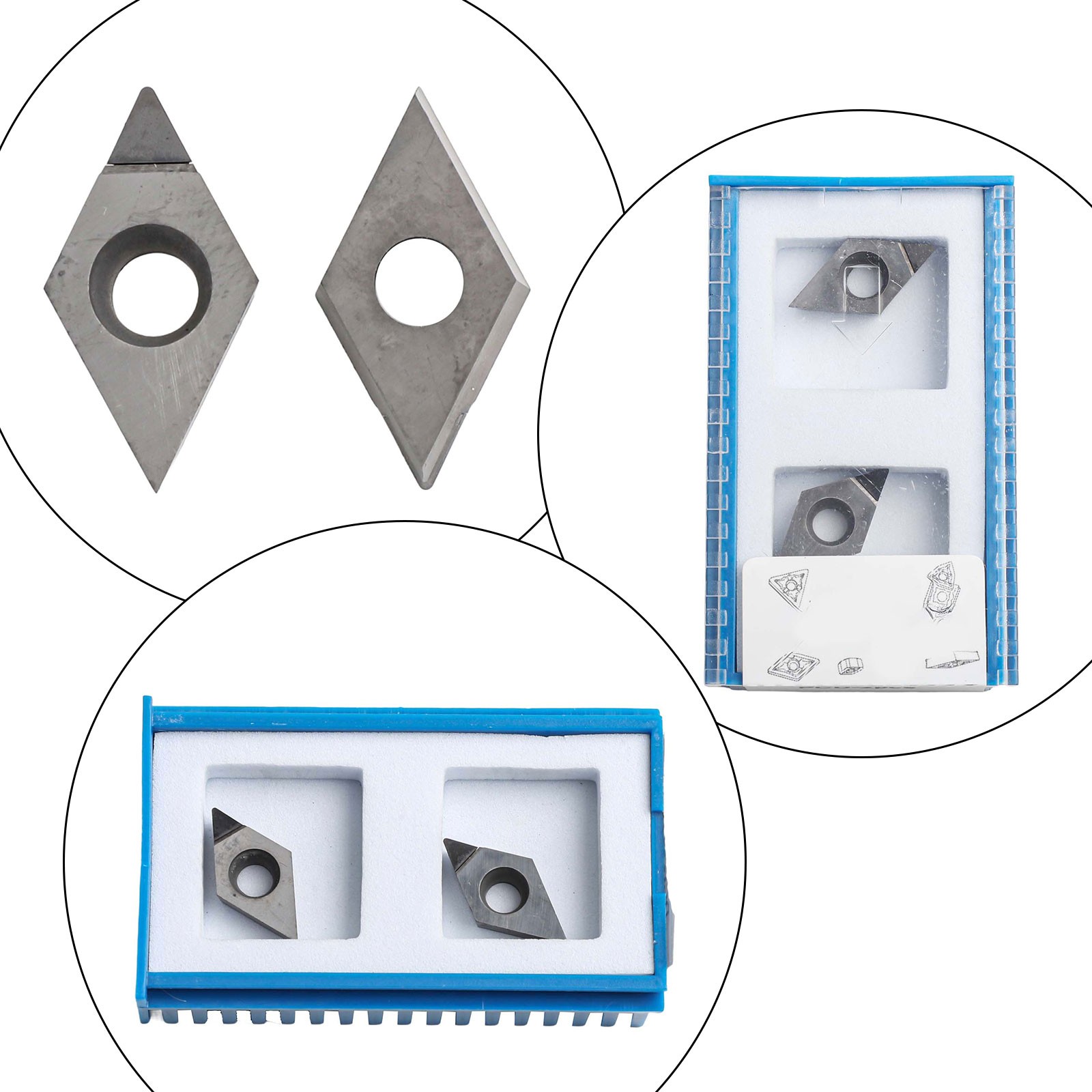 2 Pack PCD Inserts DCGT11T304 for Semi Finishing and Finishing ...