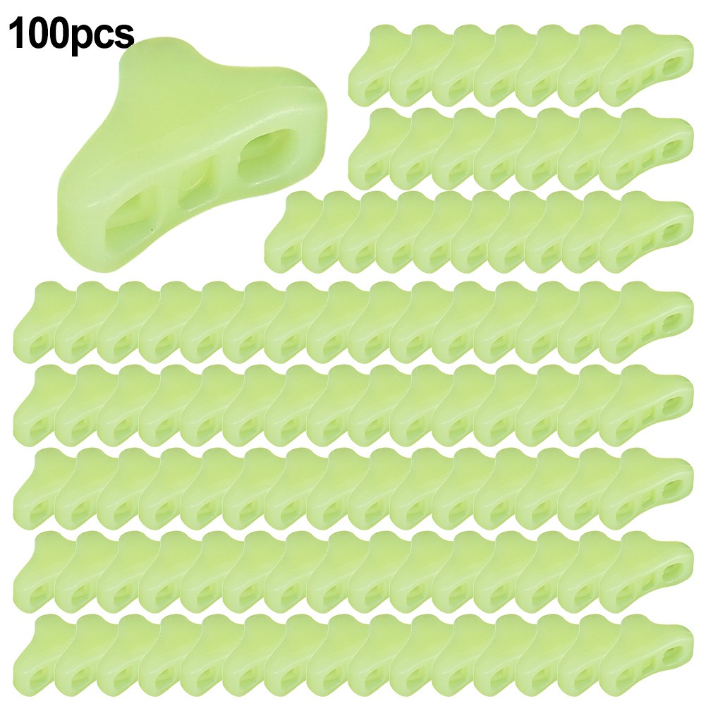 LUMINESCENT TENT ROPE Buckle Fasteners 100pcs for Nighttime Visibility ...