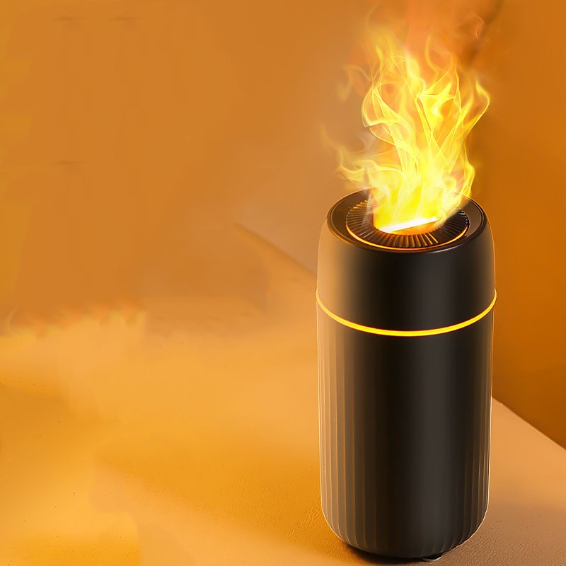 Simulated Flame Portable Humidifier Aromatherapy Diffuser for Car ...