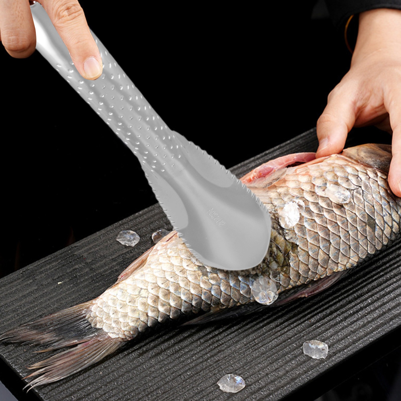 ERGONOMIC 2IN1 FISH Skin Brush for Effortless Scales and Gills Removal ...