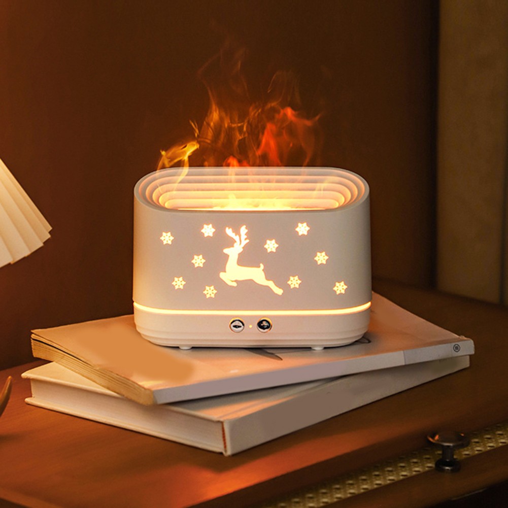 USB Powered Aromatherapy Humidifier with Flame Light Effect for Heating ...