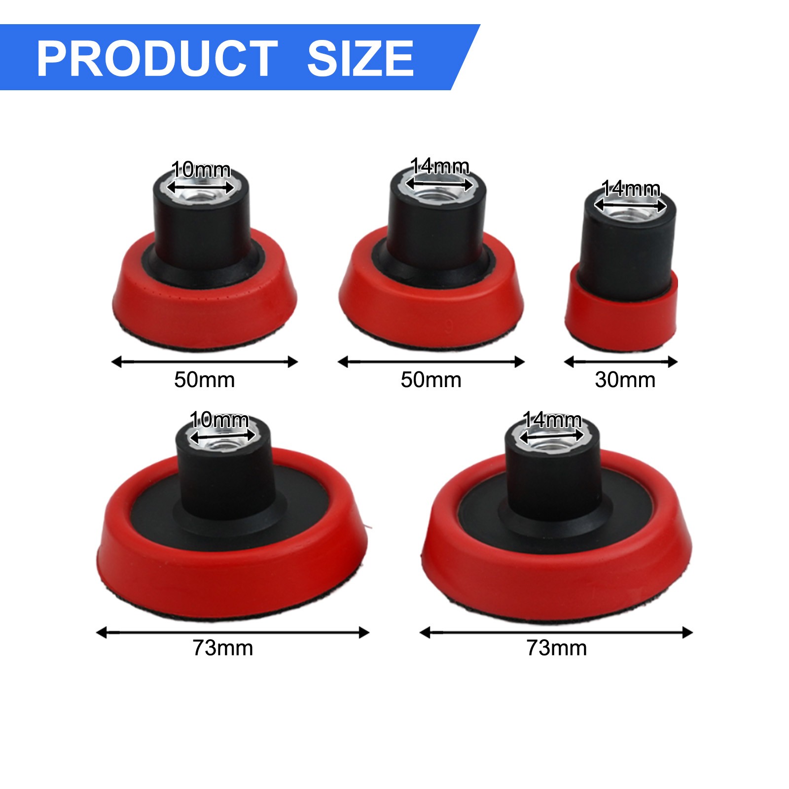 Efficient 5pc Sponge Pad Holder Set Designed for Detail Polishing ...