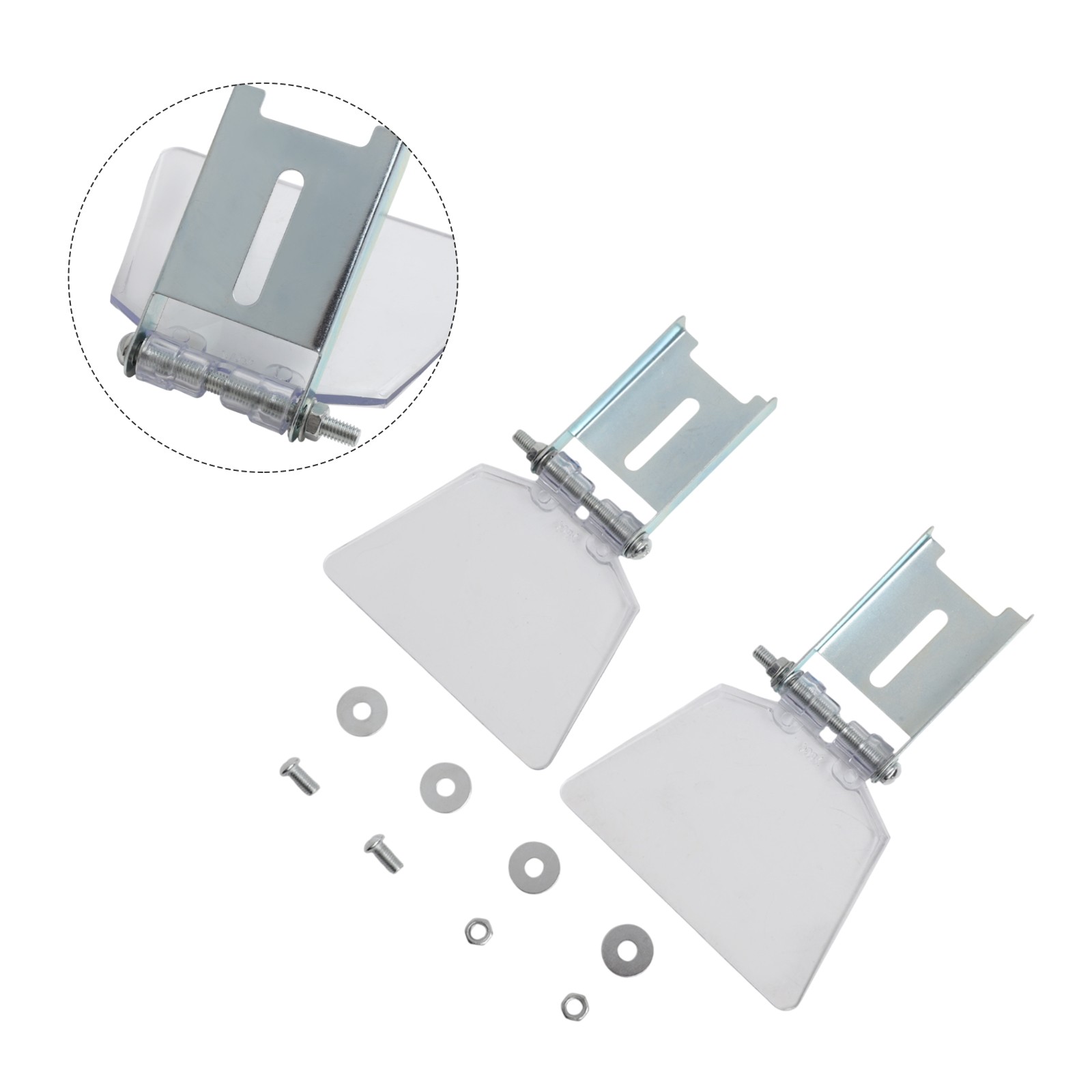 Replacement Eye Protection Shields for Bench Grinders 2pcs with Bracket ...