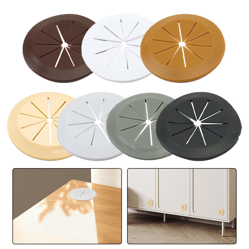 ROUND PVC WIRE Hole Cover for Desk with Easy Installation and 7 Colors ...