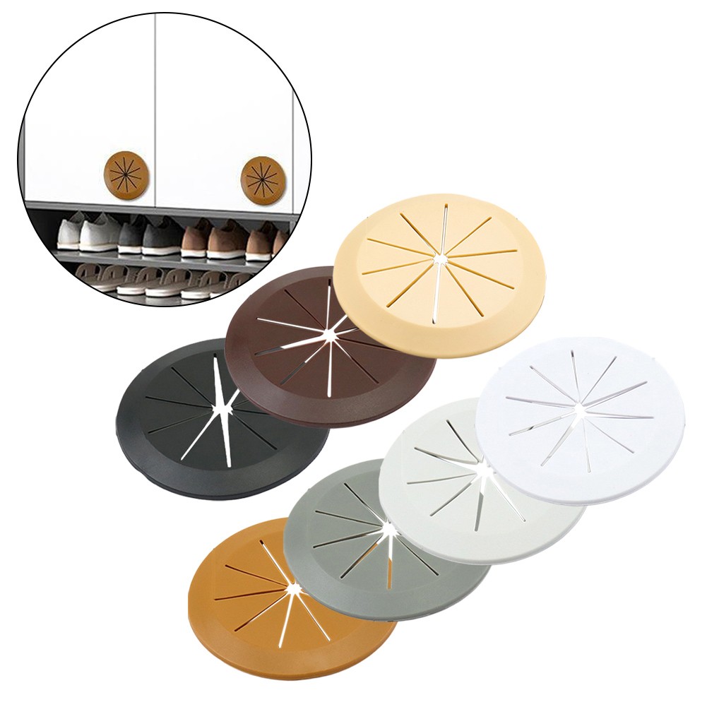 Desk Accessories PVC Round Cable Hole Cover Set of Four for ...