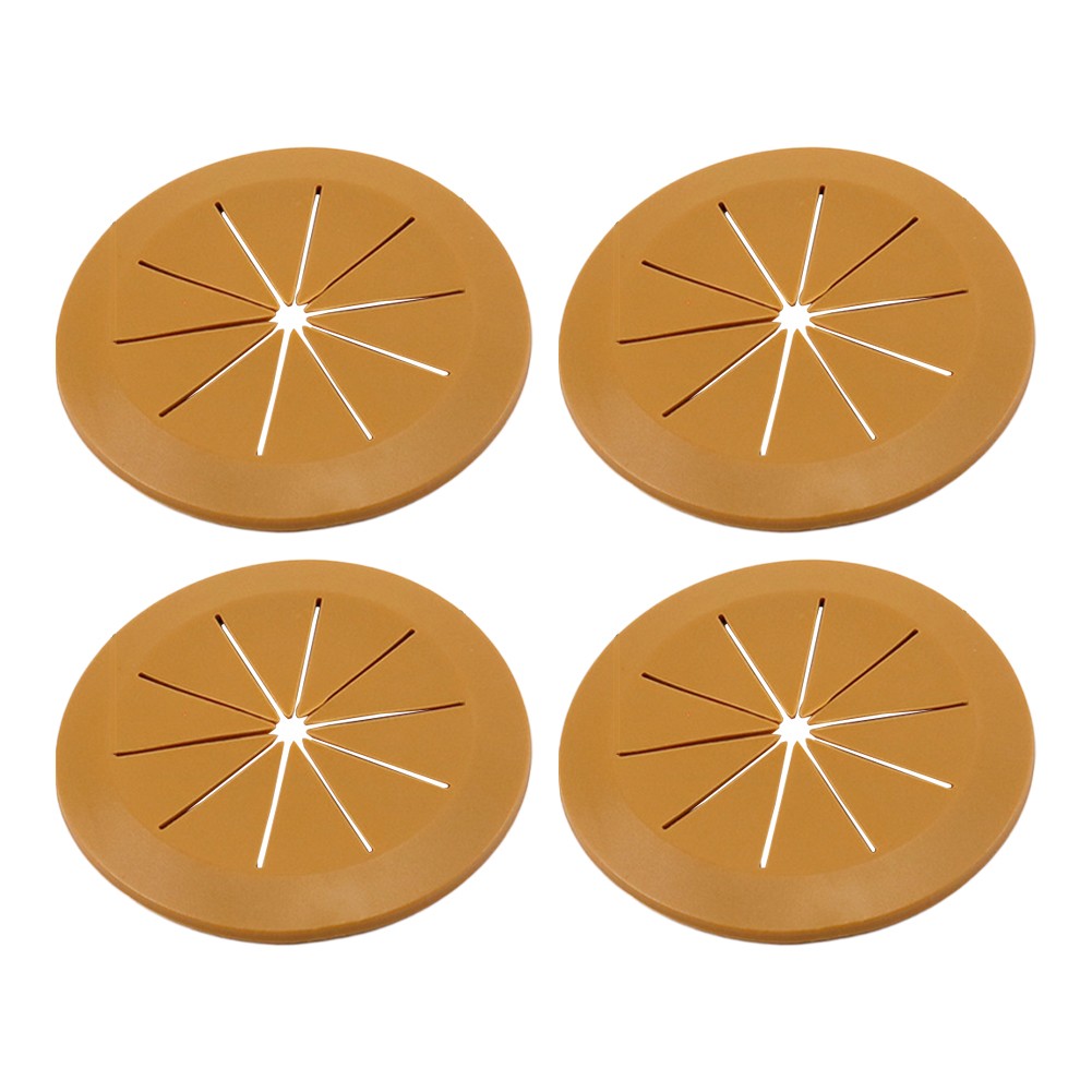 Desk Accessories PVC Round Cable Hole Cover Set of Four for ...