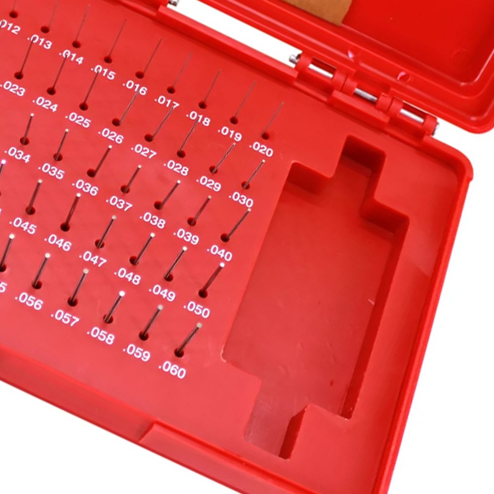 50 Piece Steel Pin Gauge Set Perfect for Measuring Geometric Deviations ...