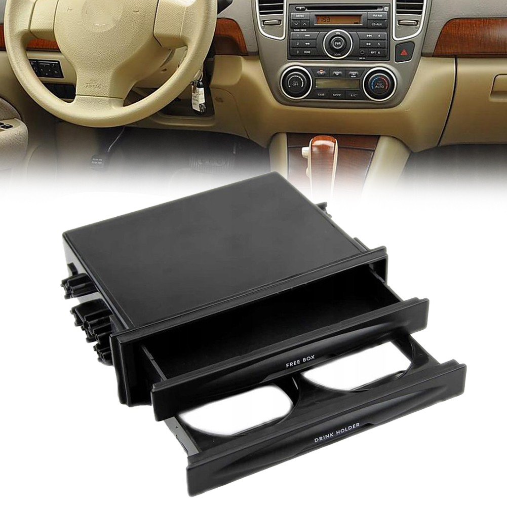 Car Dash Console Storage Box with Bottle Cup Holder Fits Most Car ...